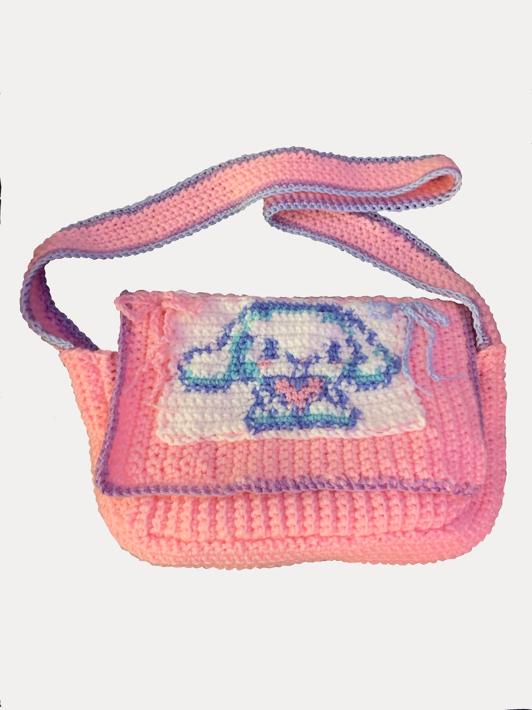 Crochet Messenger Bag Pattern - Etsy