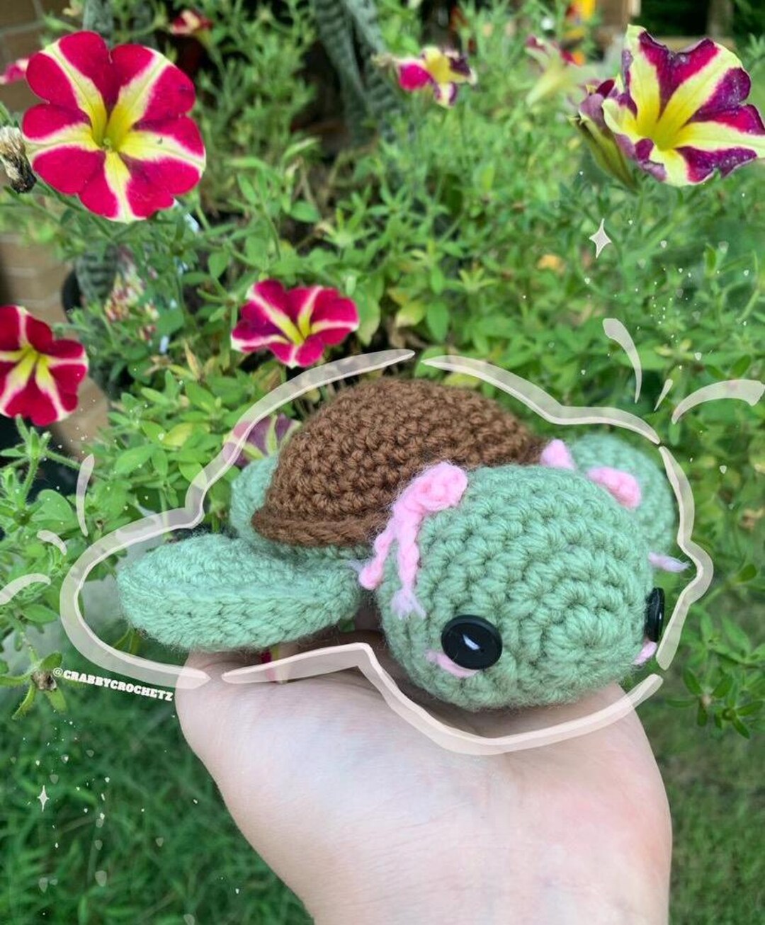 Coquette Sea Turtle Amigurumi - Etsy