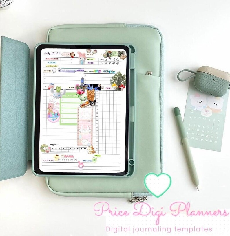 Cute Digital Printable Study Planner - Etsy