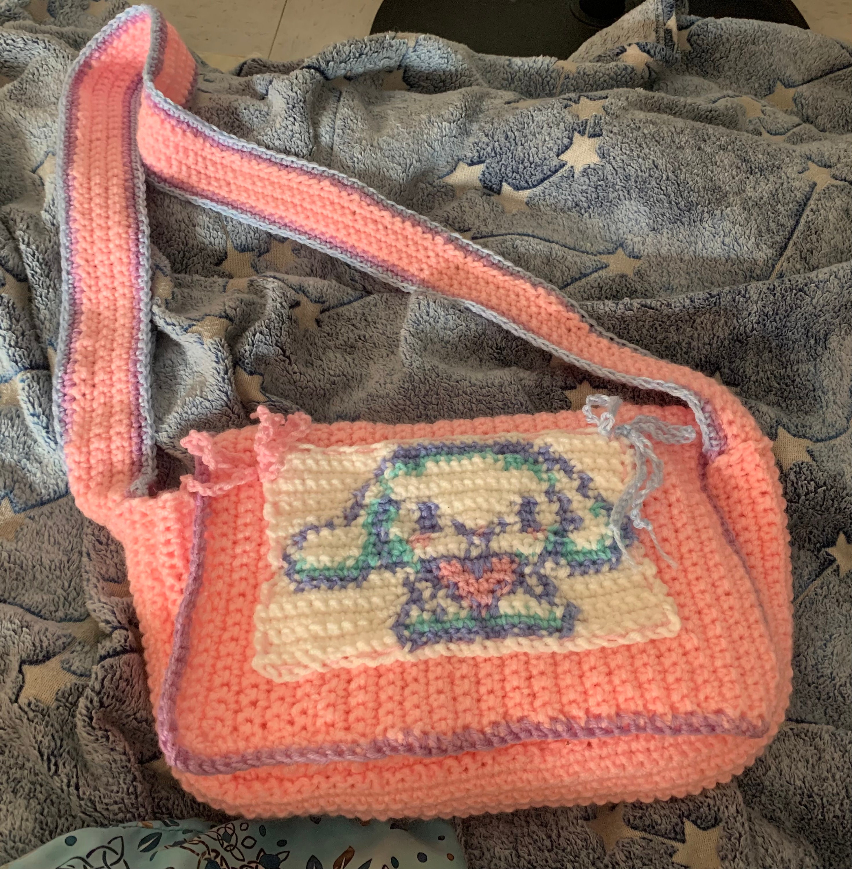 Crochet Messenger Bag Pattern - Etsy