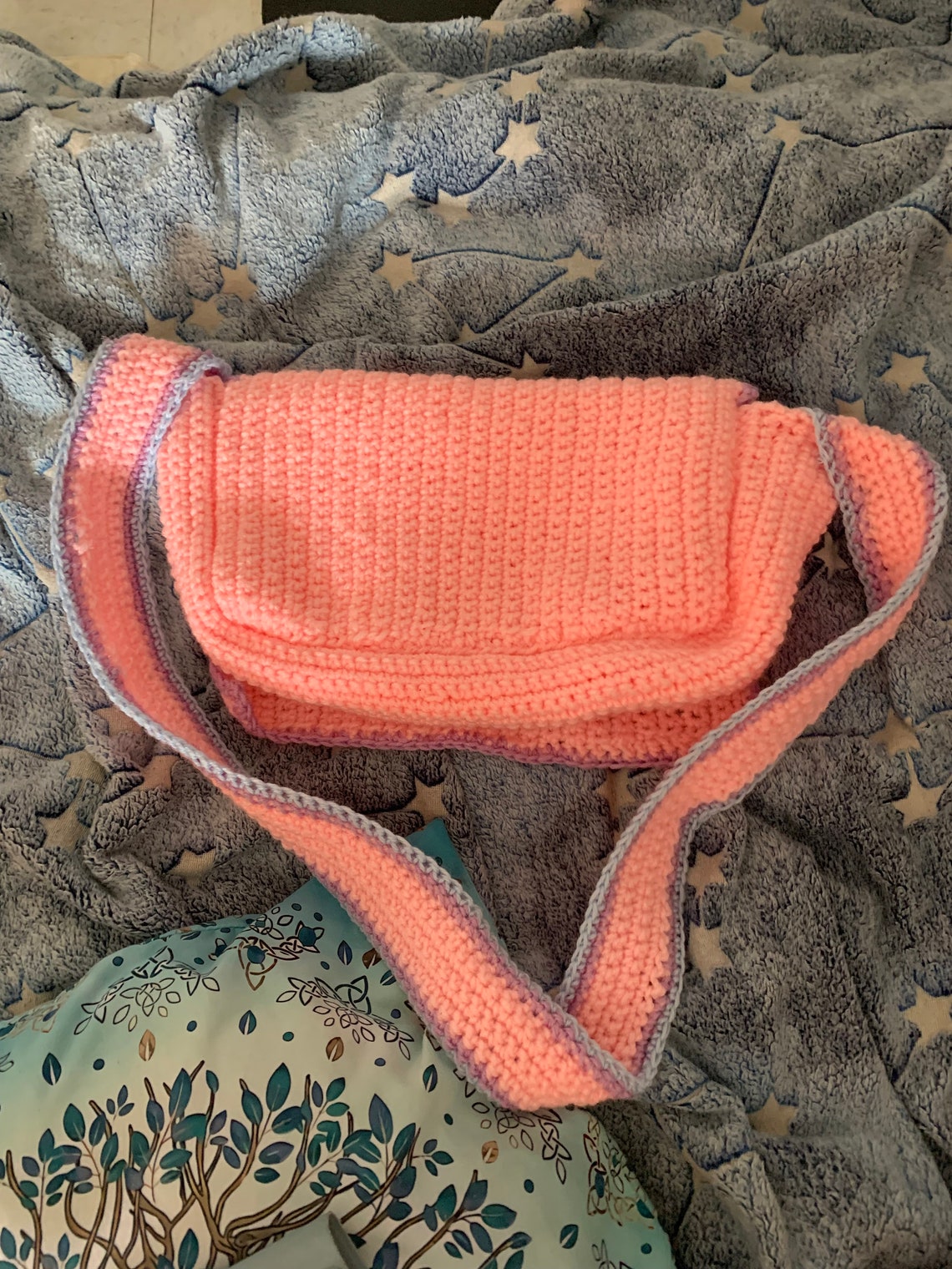 Crochet Messenger Bag Pattern - Etsy