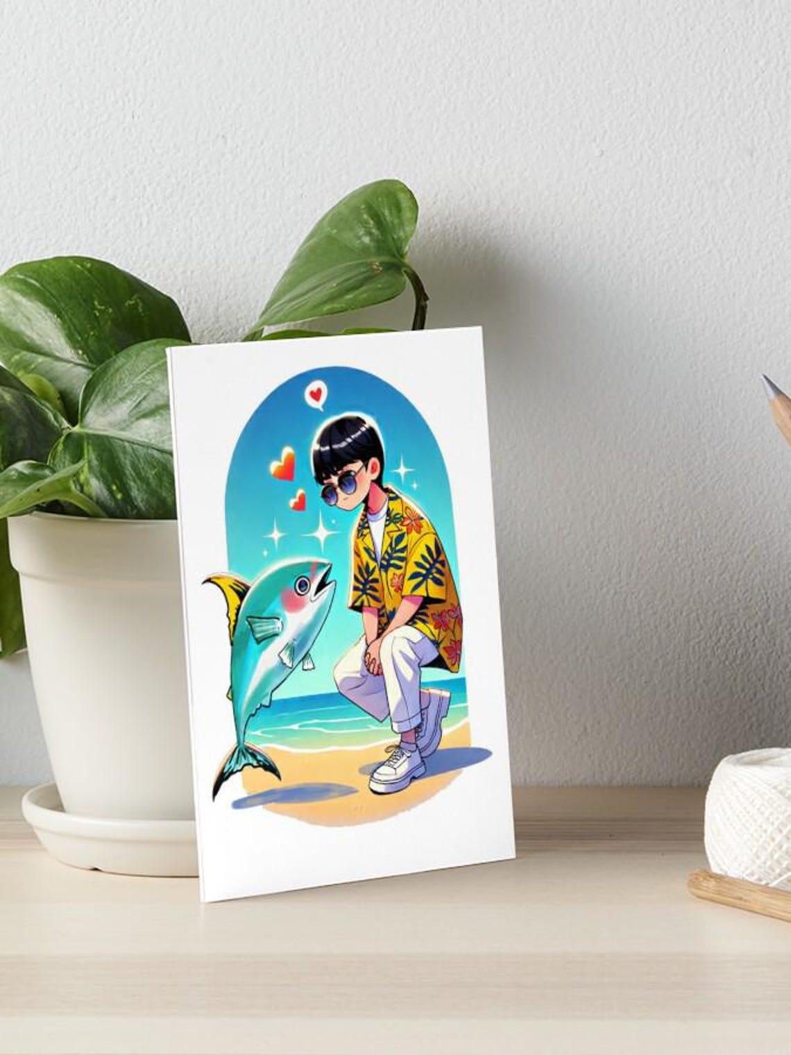 Super Tuna Inspired Jin in Love With Tuna Fish Digital Print - Etsy