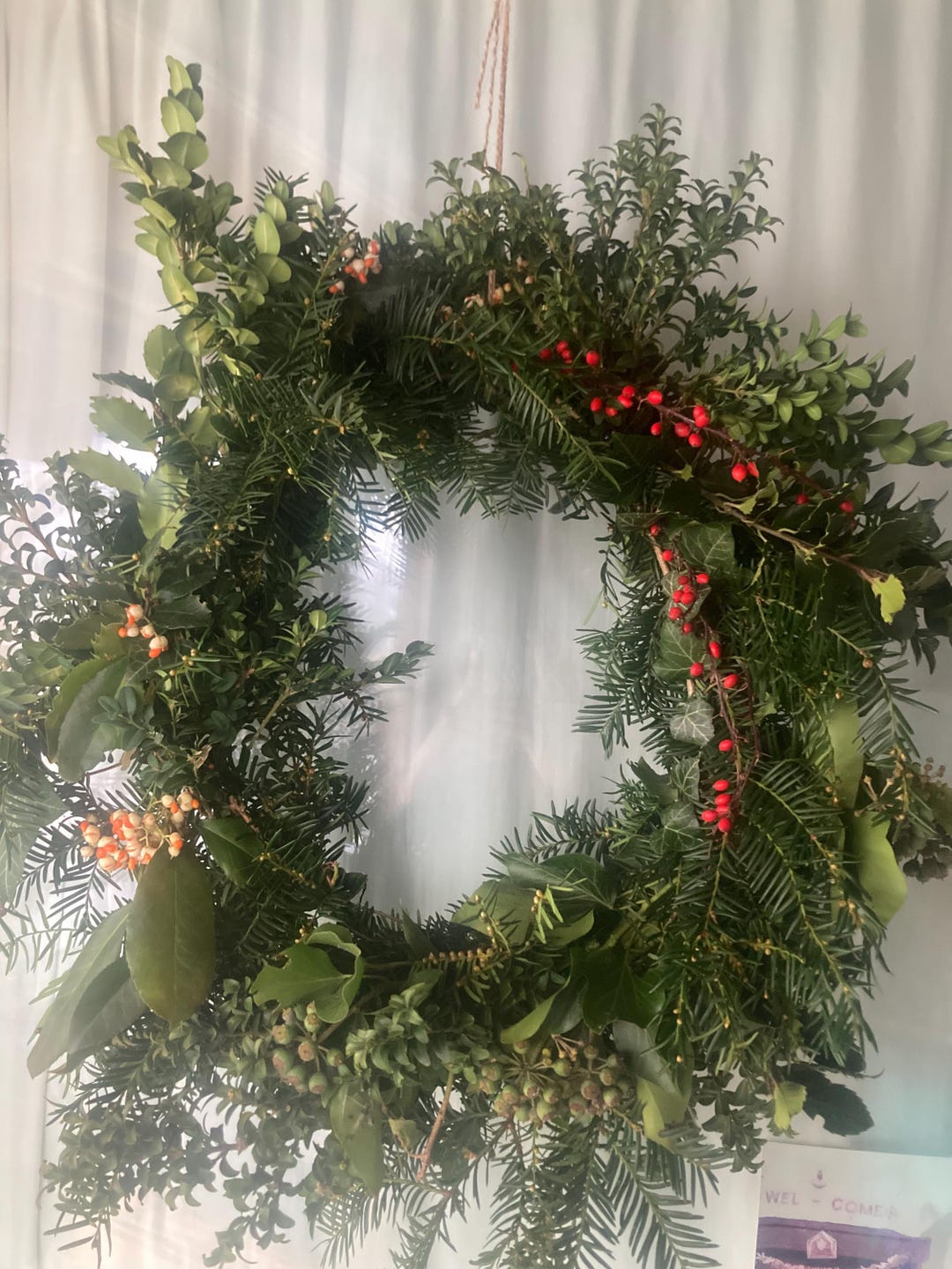 Real Christmas Wreath - Etsy