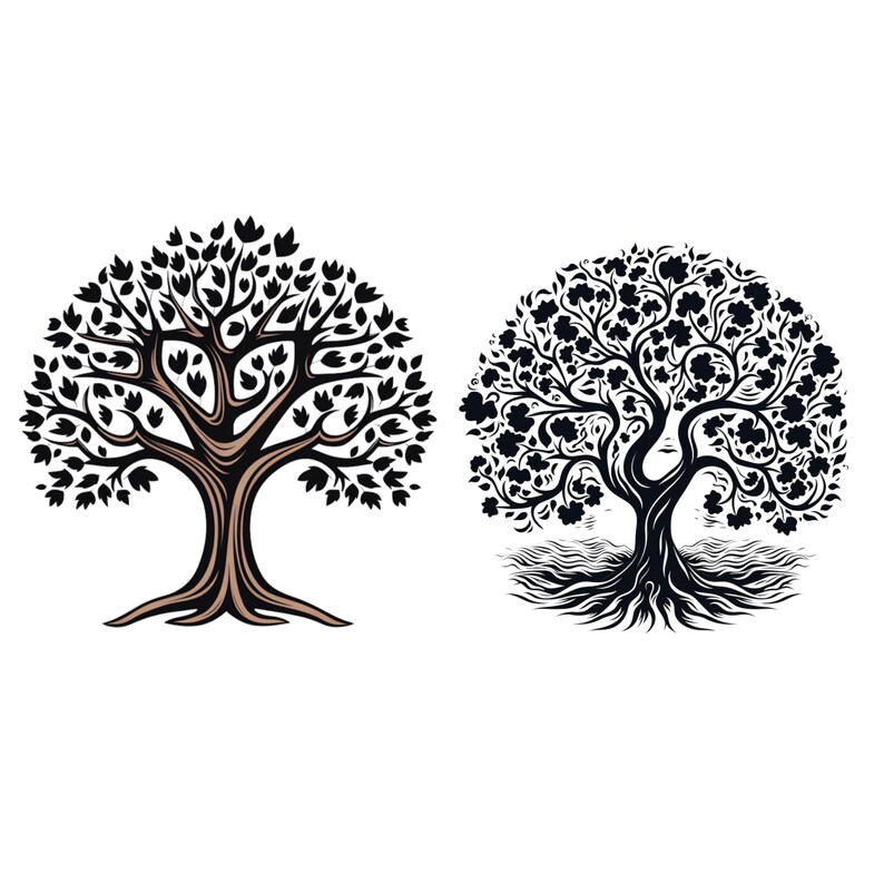Tree Silhouette Svg, SVG Files for Cricut, Tree Silhouette, Tree Png ...