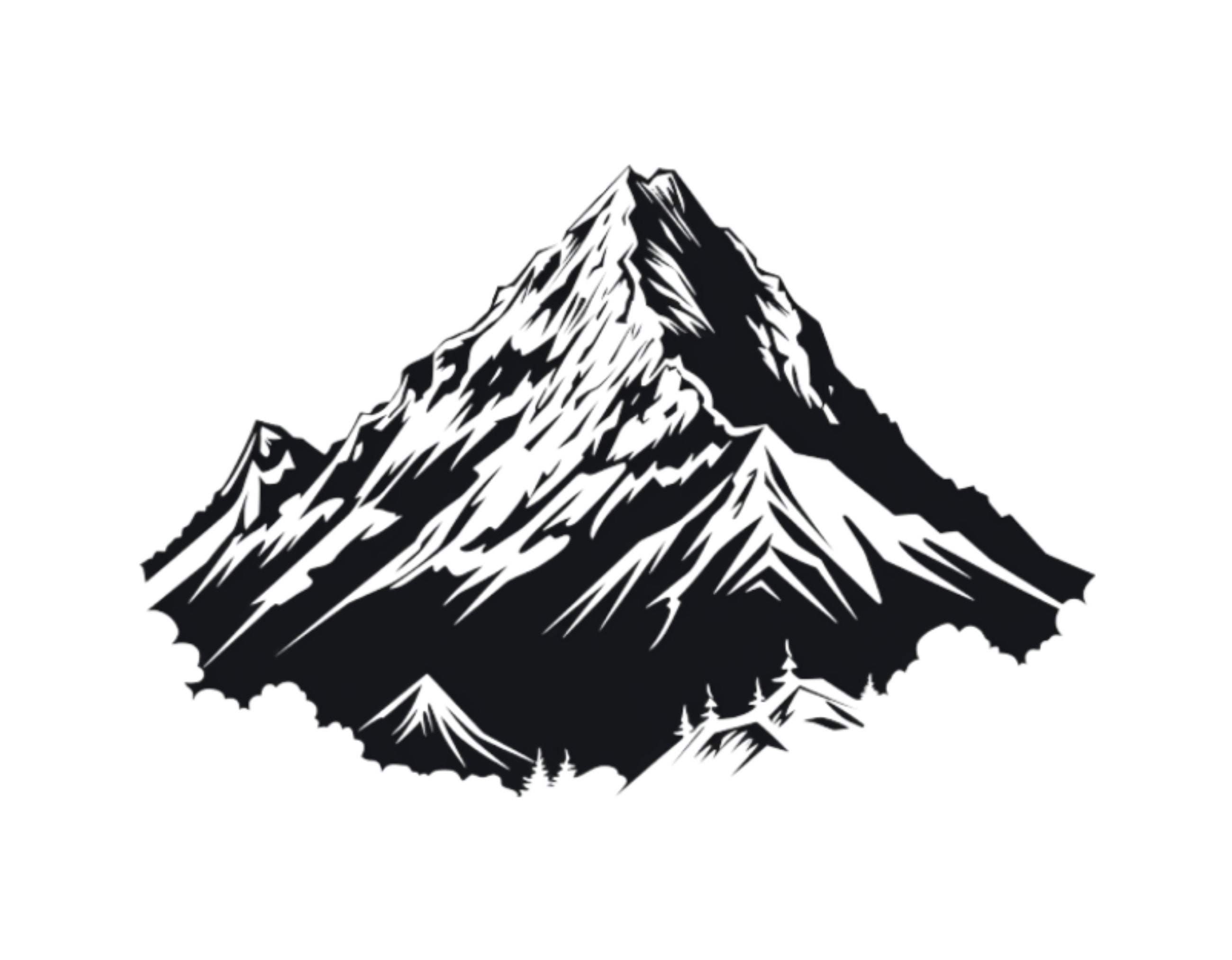 Mountains Svg, Mountain Range Svg, Mountain Svg Bundle, SVG Files for ...