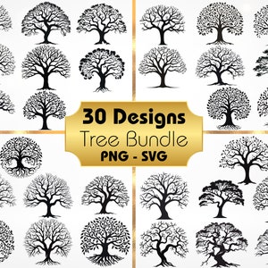 Tree Silhouette Svg SVG Files for Cricut Tree Silhouette - Etsy
