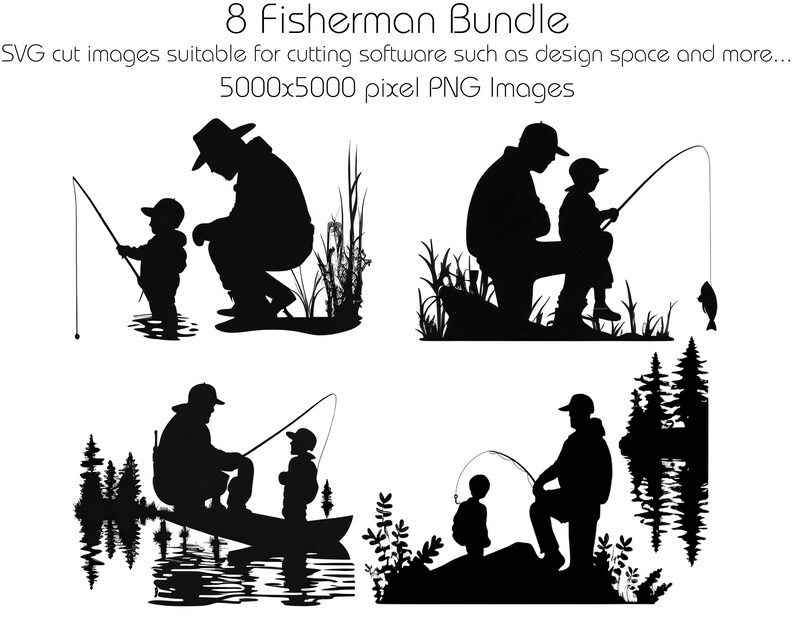 Fisherman Svg, Fishing Svg, Fishing Clipart, Fishing Clipart Png ...