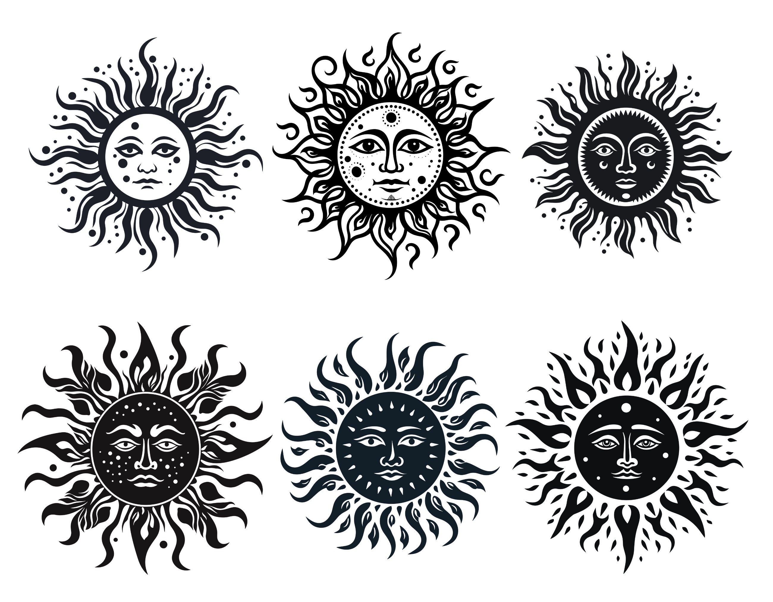 Celestial Sun SVG, Celestial Svg, Sun Svg, Sun Vector, Sun Svg Files ...