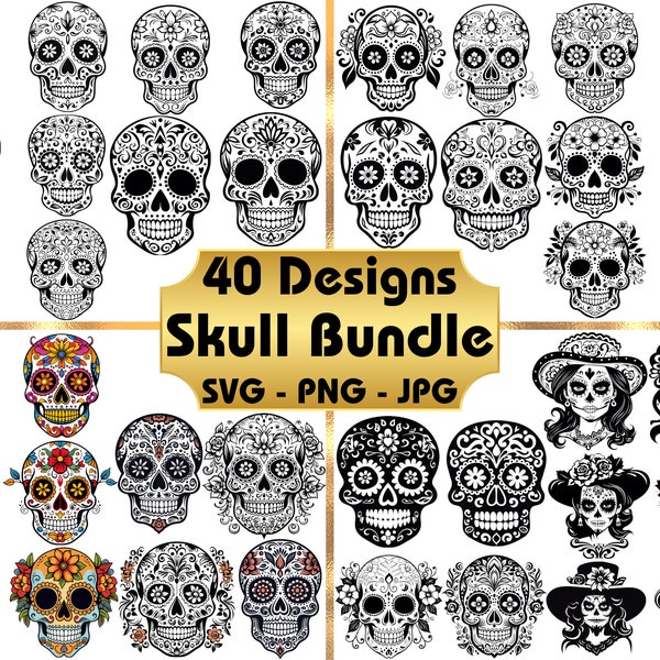 Sugar Skull Template - Etsy