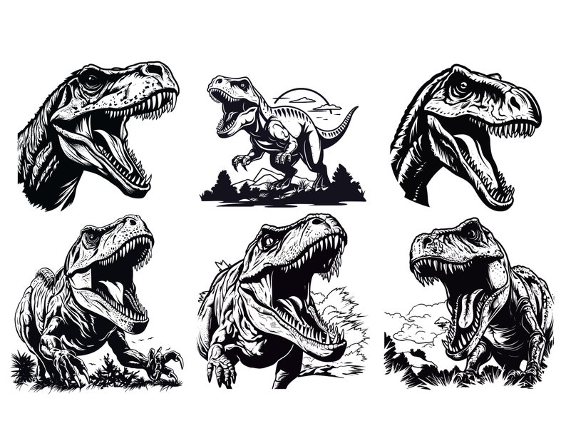 Dinosaur Svg, Dinosaur Svg File, Dinosaur Svg Bundle,dinosaur Svg Laser ...