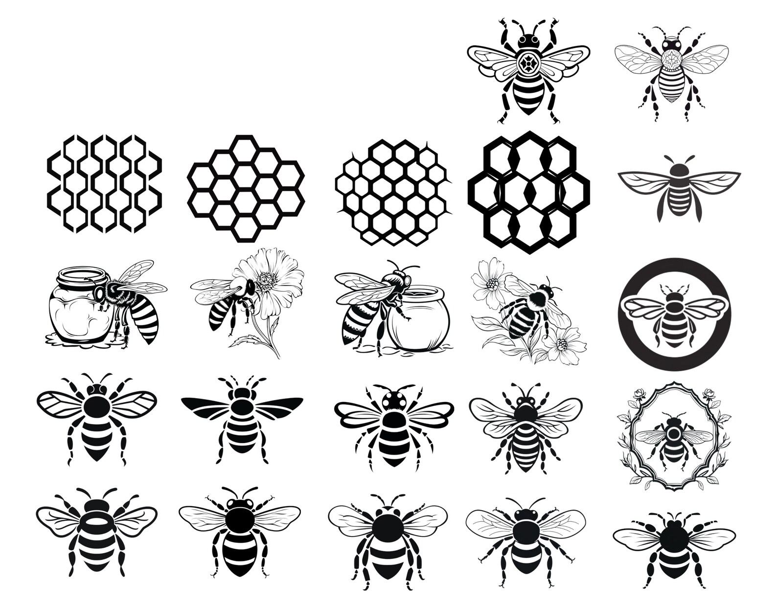 Bee SVG, Bee Bundle Svg, Bee Clipart, Cute Bee Clipart, Bee Cricut,bee ...