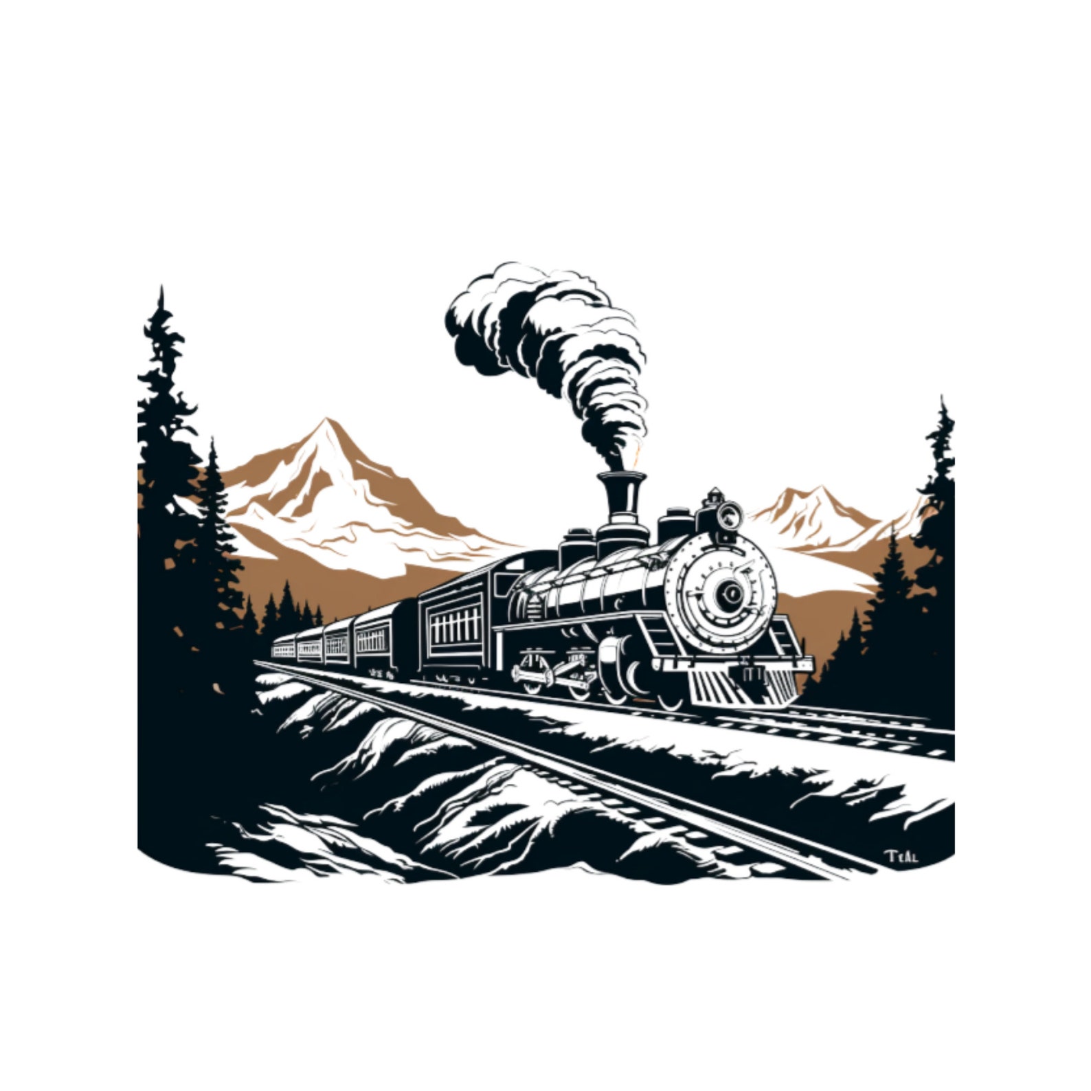 Train Svg, Train Svg Files, SVG Files for Cricut, Train Clipart, Steam ...