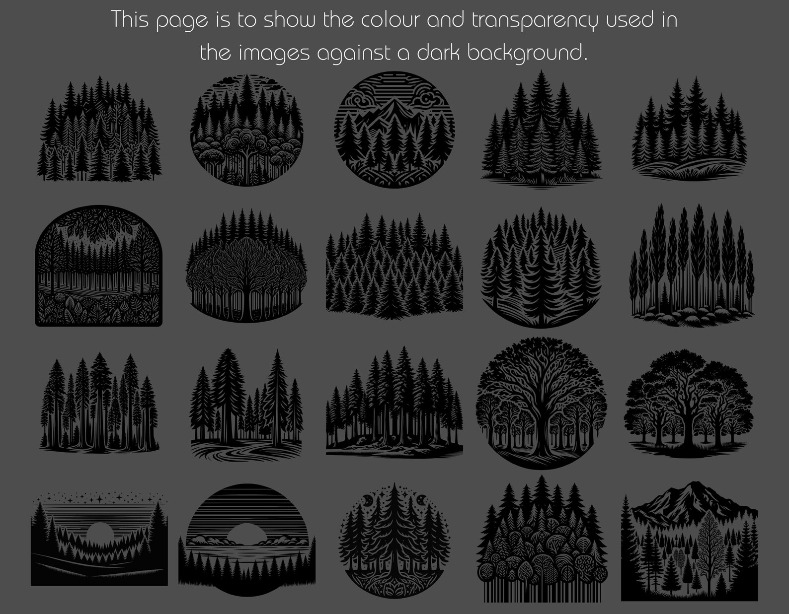 Forest SVG, Forest Scene Svg, Forest Silhouette, Landscape Svg ...