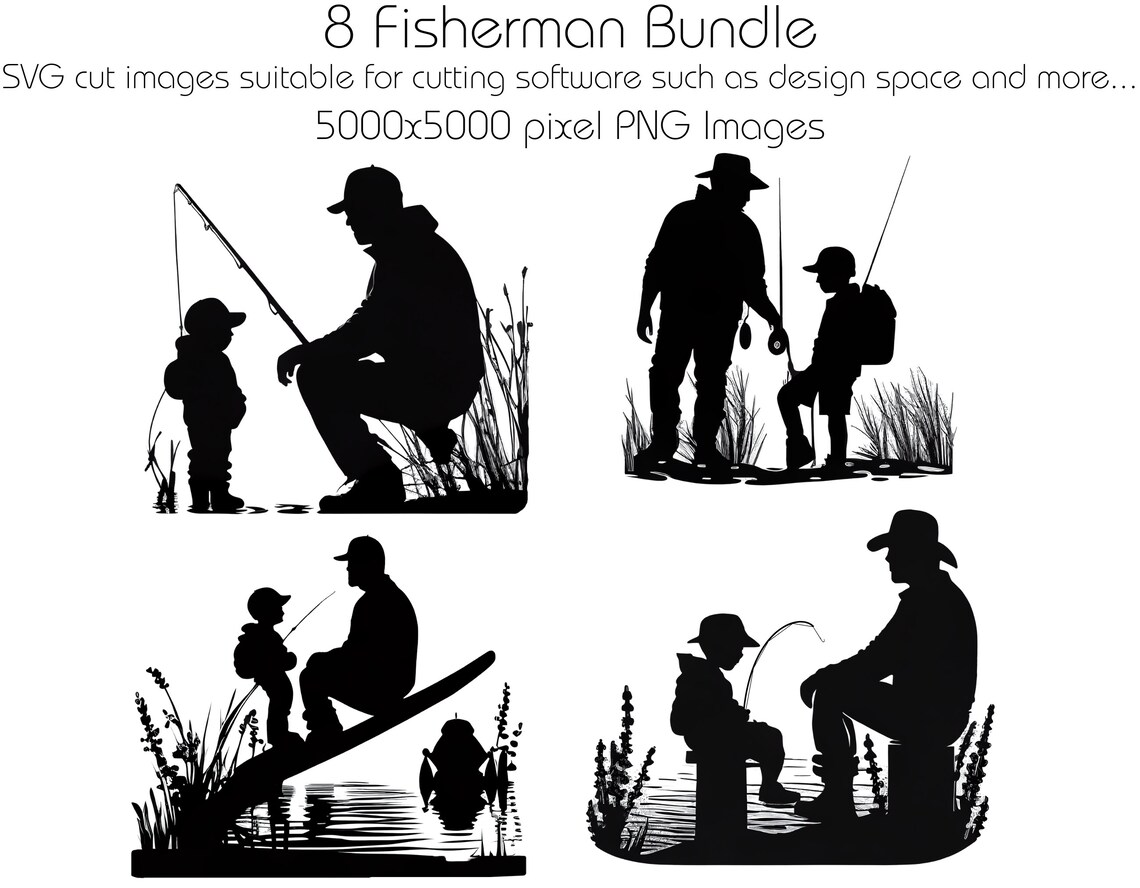 Fisherman Svg, Fishing Svg, Fishing Clipart, Fishing Clipart Png ...