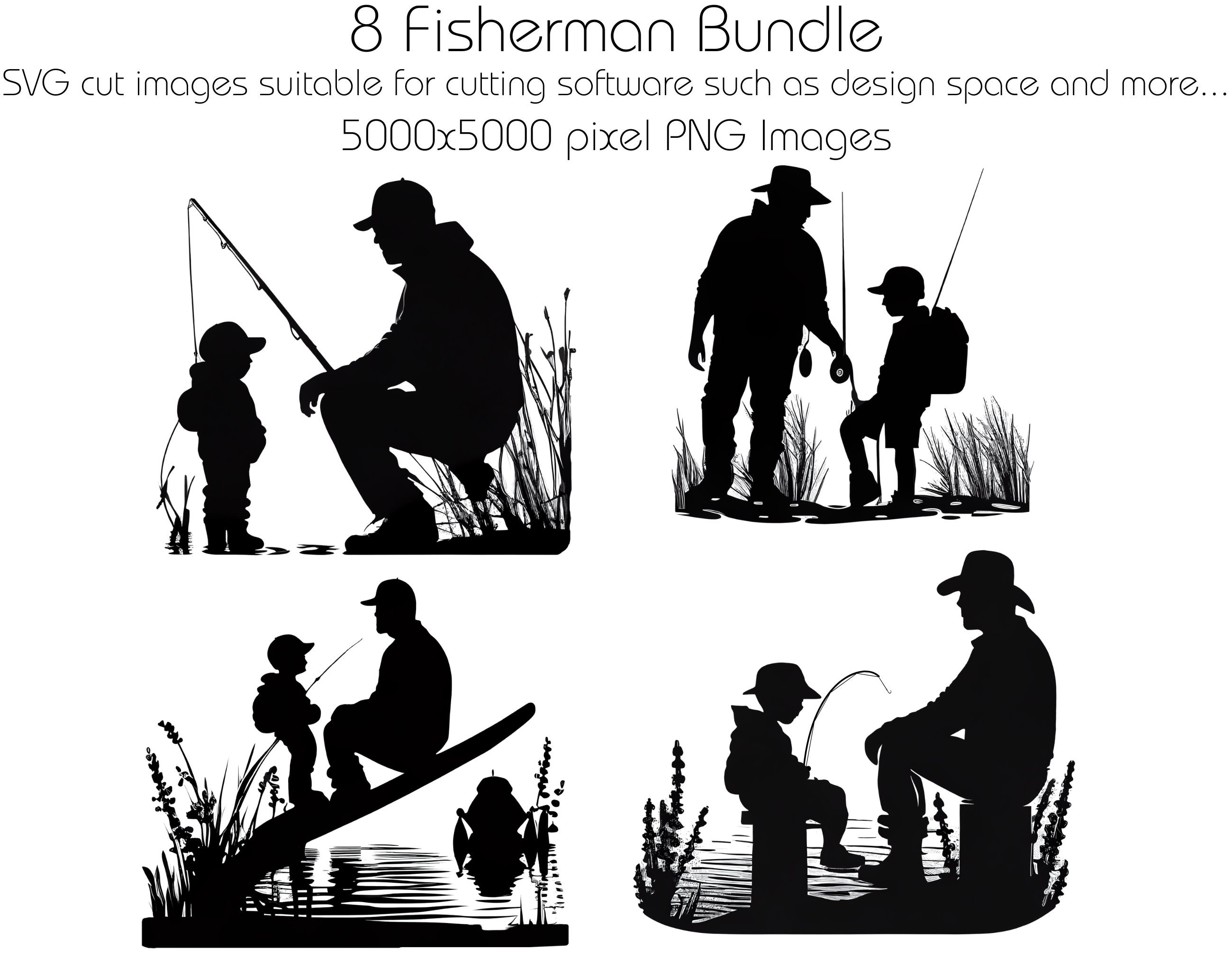 Fisherman Svg, Fishing Svg, Fishing Clipart, Fishing Clipart Png ...