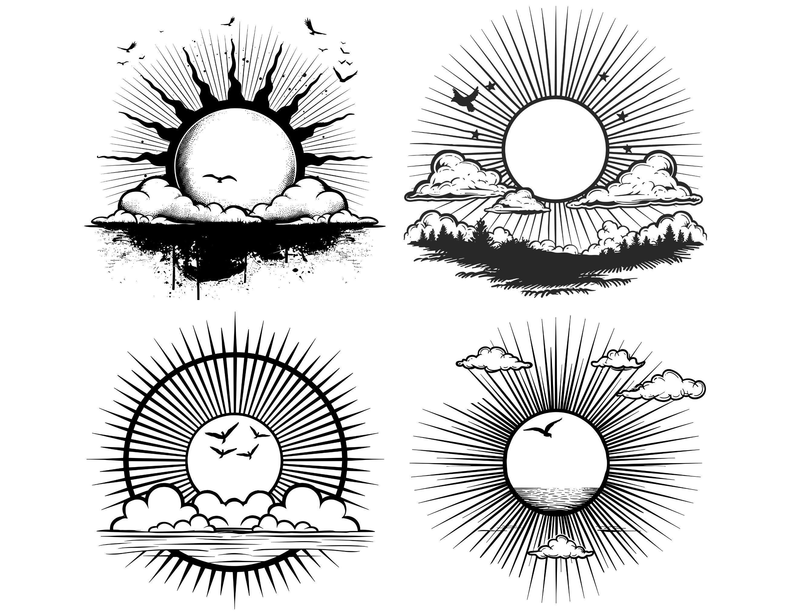 Sunshine SVG, Sun Svg, Sun Vector, Boho Sun Svg, Sunshine Cut File, Sun ...