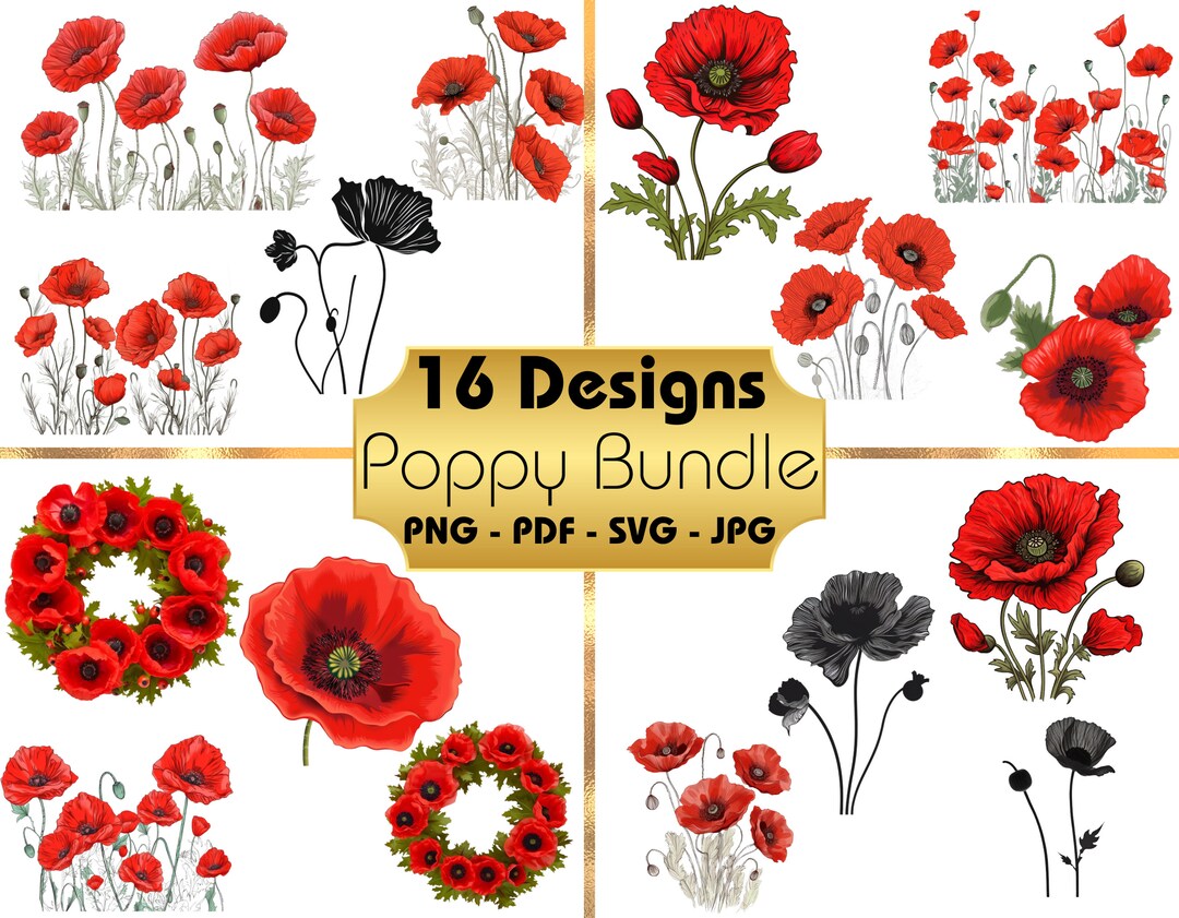 Poppy Svg Poppies Svg Poppy Svg File Poppy Art Poppy - Etsy Ireland