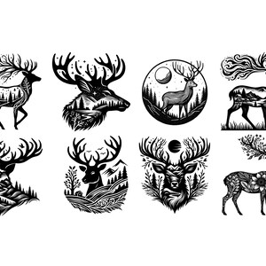 Deer SVG, Deer Svg File, Reindeer Svg, Deer Vector, Deer Png,deer Svg ...