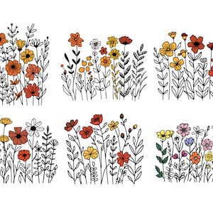 Wildflower SVG, Wildflower Svg Bundle, Wildflower Png, Wildflower ...