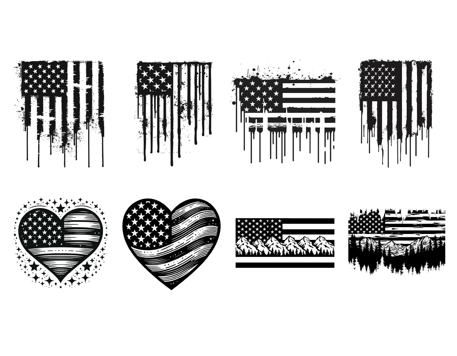 USA Flag SVG, Usa Flag Svg Bundle, Flag Svg, Patriotic Svg, America Svg ...