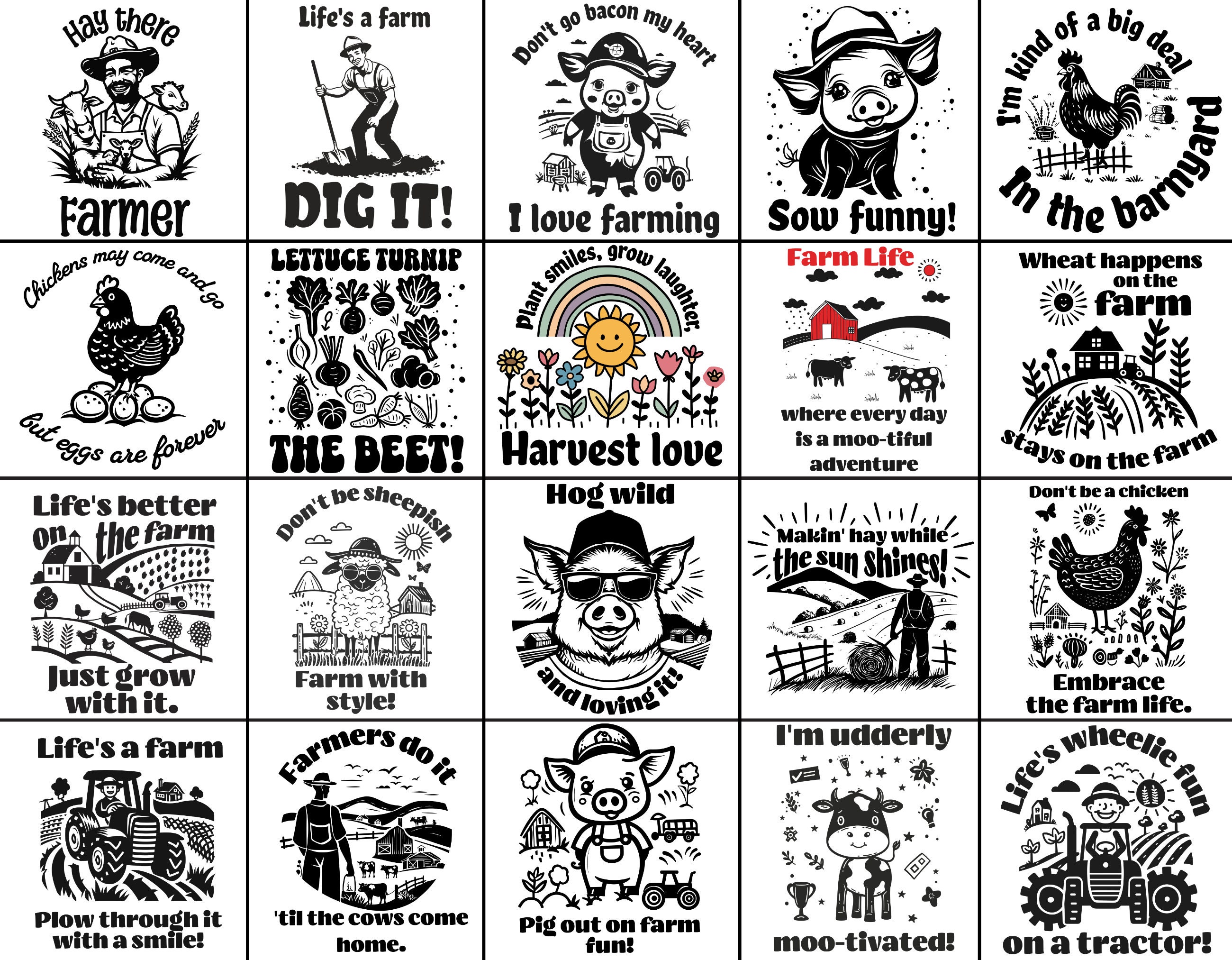 Funny Farm Quotes SVG, Farm Life SVG, Farmer Svg, Farm Quote, Farm Svg ...