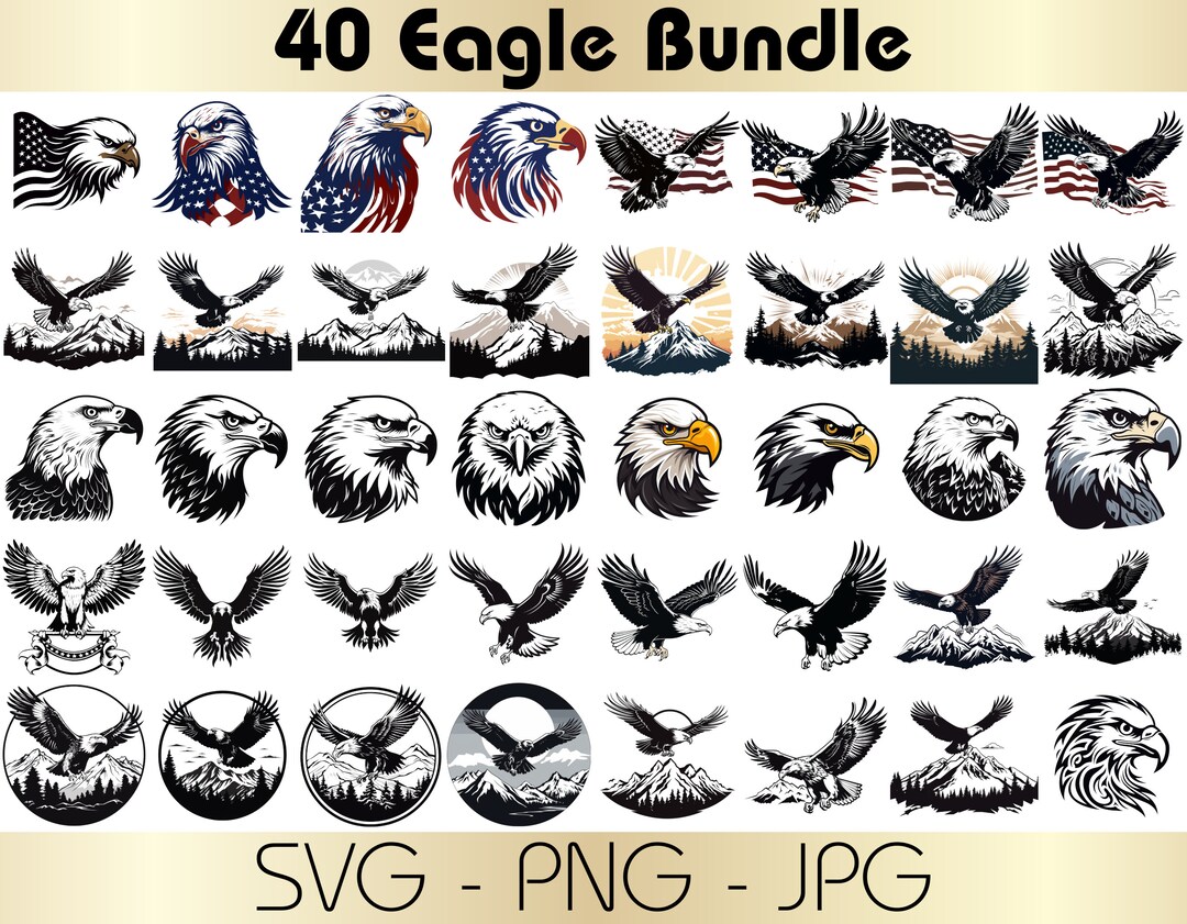 Eagle SVG, Eagle Silhouette Svg, Eagle Silhouette, SVG Files for Cricut ...