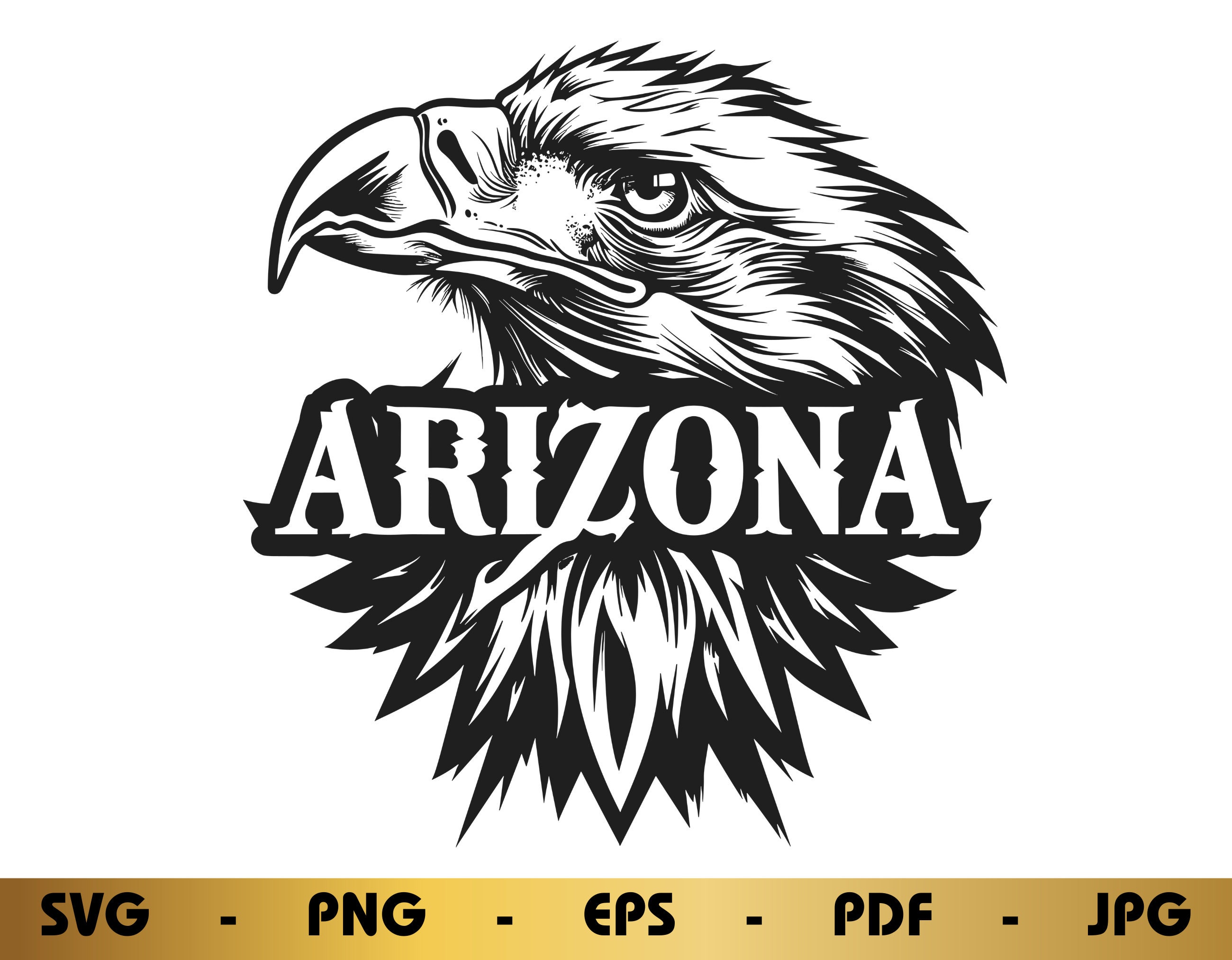 Arizona Eagle SVG, Eagle SVG, Eagle Silhouette Svg,eagle Silhouette,svg ...