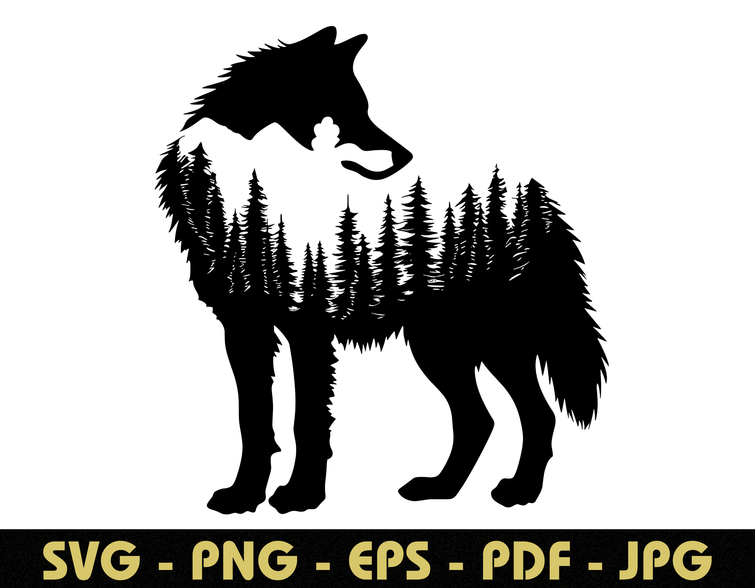 Wolf Svg, Wolf Svg Bundle, Wolf Png, Wolf Clipart, Wolf Head Svg, Wolf ...