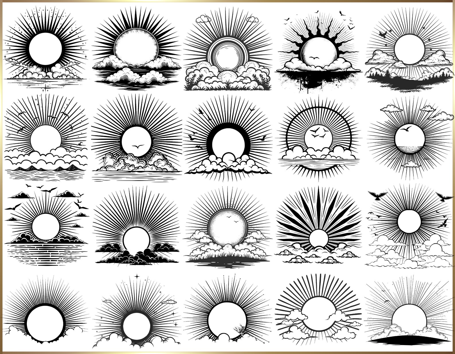 Sunshine SVG, Sun Svg, Sun Vector, Boho Sun Svg, Sunshine Cut File, Sun ...