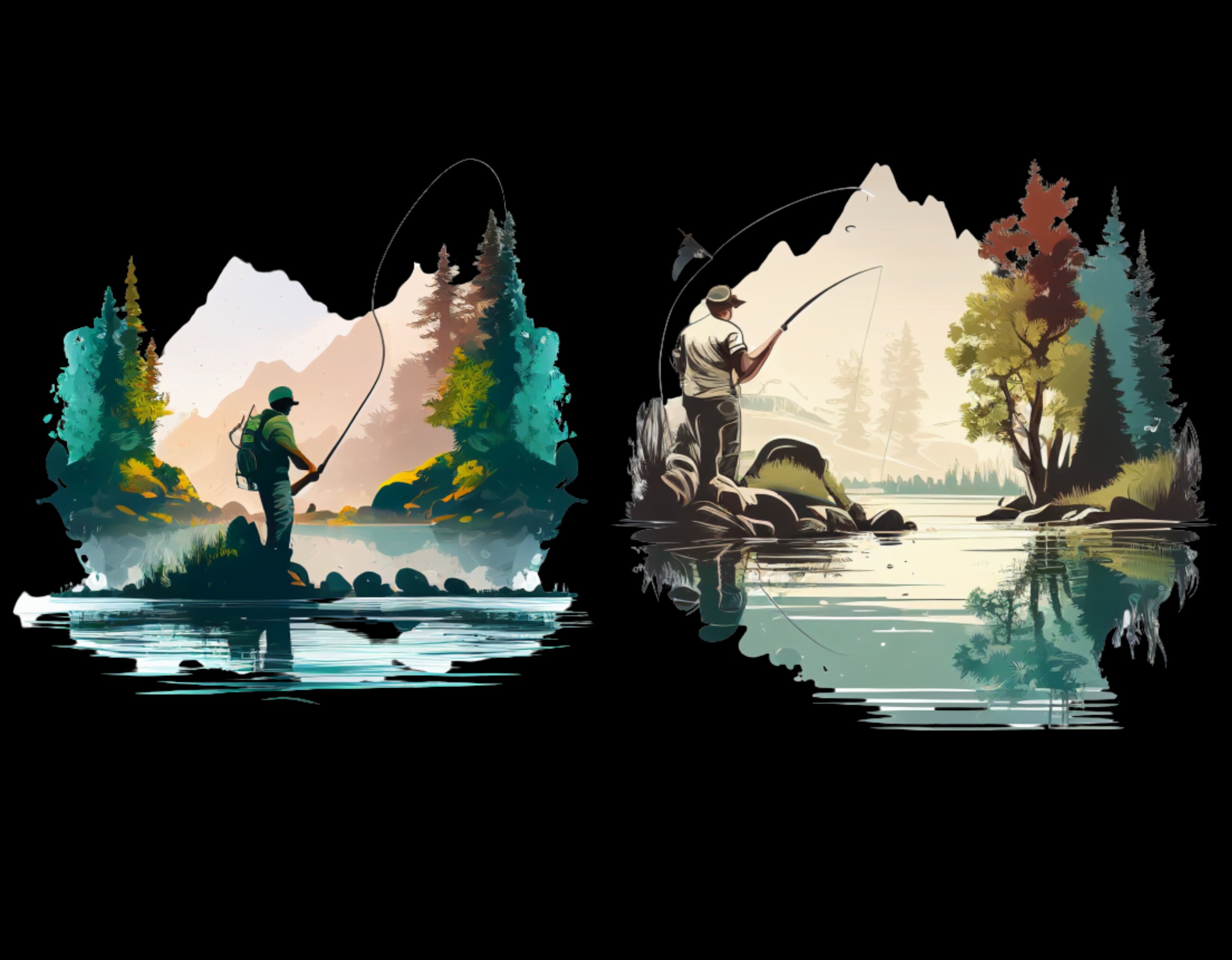 Fisherman Svg, Fishing Svg, Fishing Clipart, Fishing Clipart Png ...