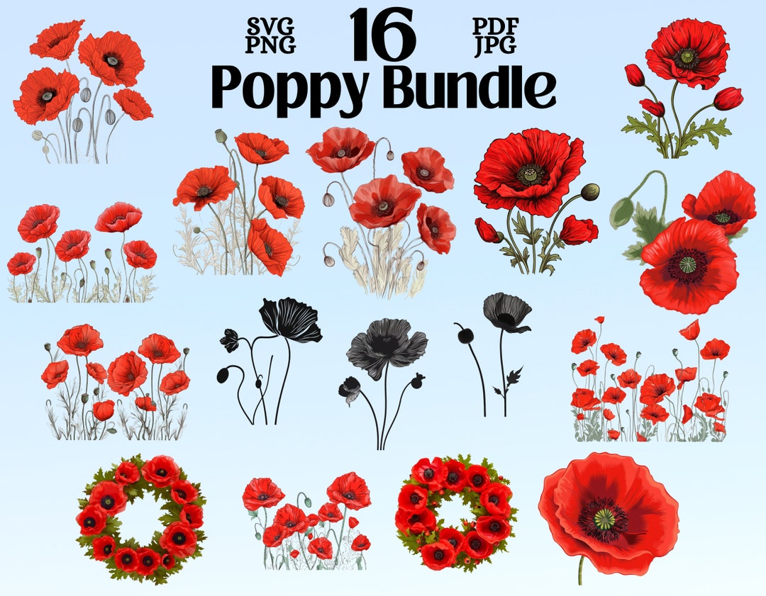 Poppy Svg Poppies Svg Poppy Svg File Poppy Art Poppy - Etsy Singapore