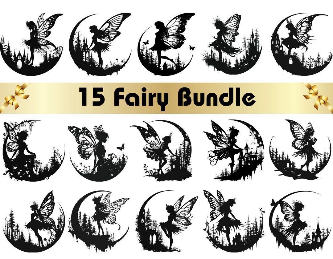 Fairy Svg,fairy Svg Bundle,svg Files for Cricut, Celestial Svg,fairies ...