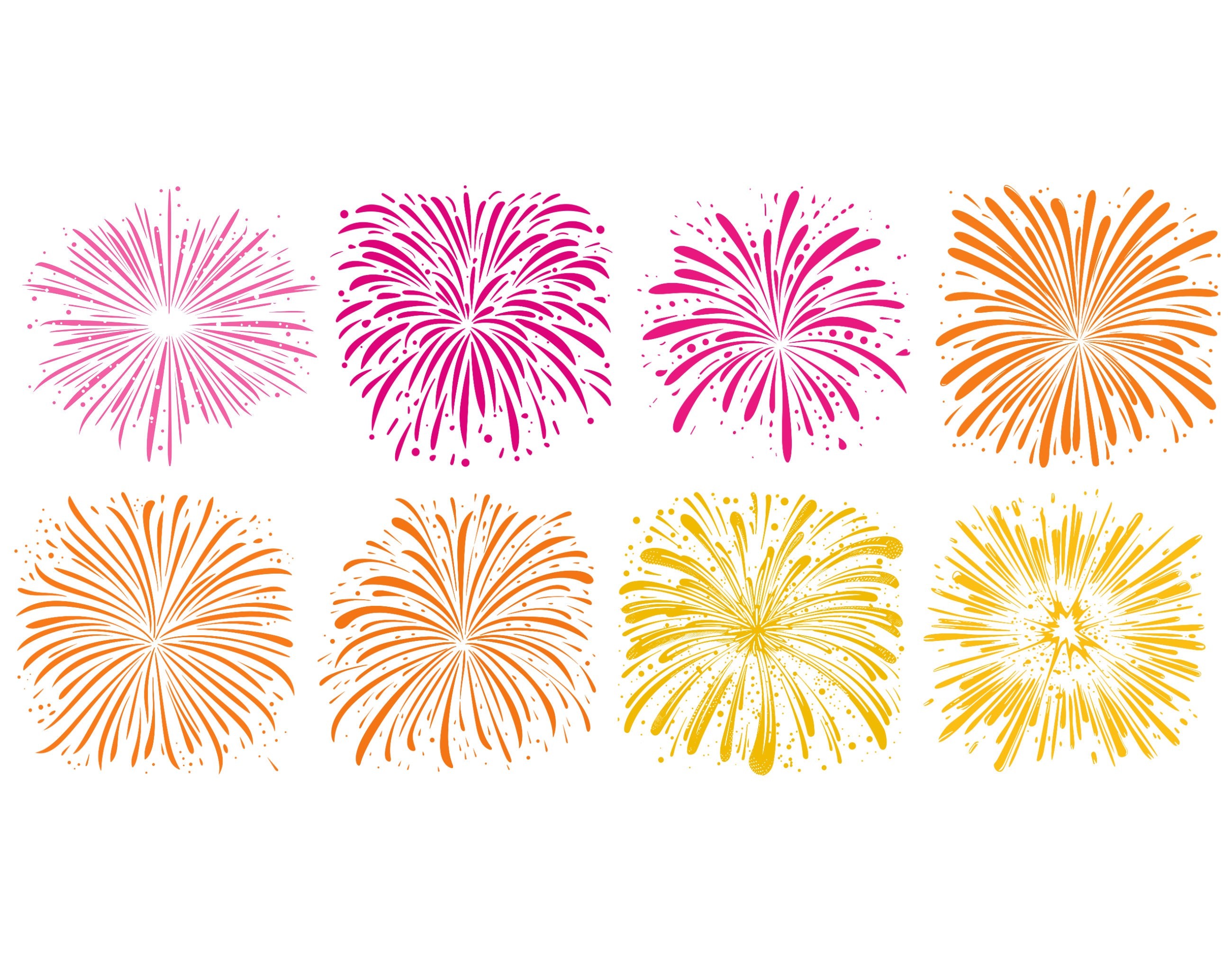 Colorful Fireworks SVG, Firework Svg, Firework Svg Bundle,firework PNG ...