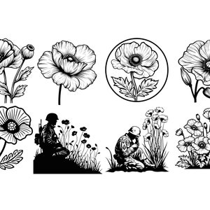 Poppy SVG, Poppies Svg, Poppy Svg File, Poppy Art, Poppy Clipart, Poppy ...