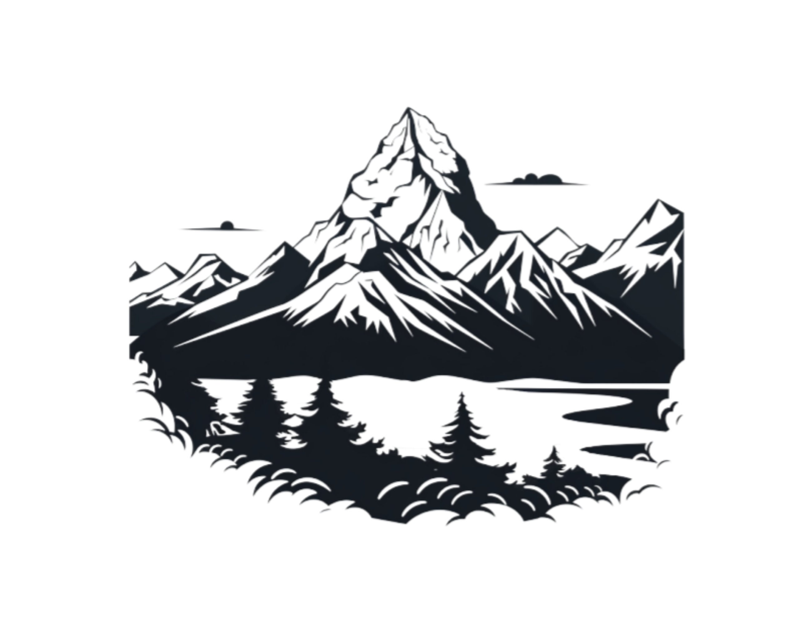Mountains Svg, Mountain Range Svg, Mountain Svg Bundle, SVG Files for Cricut,mountain Png ...