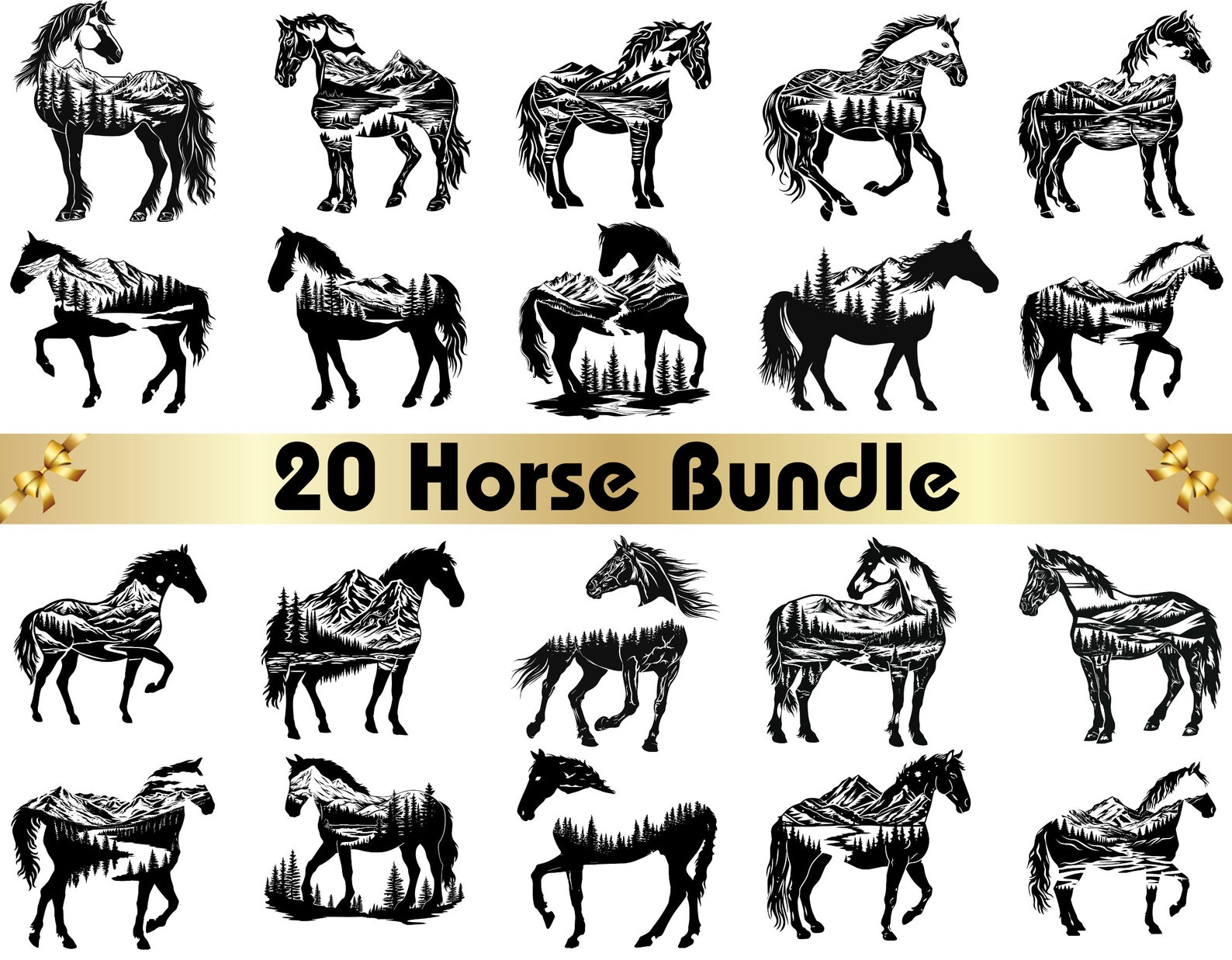 Horse Svg, Horse Svg File, Horse Silhouette, Silhouette Svg, Horse Cut ...