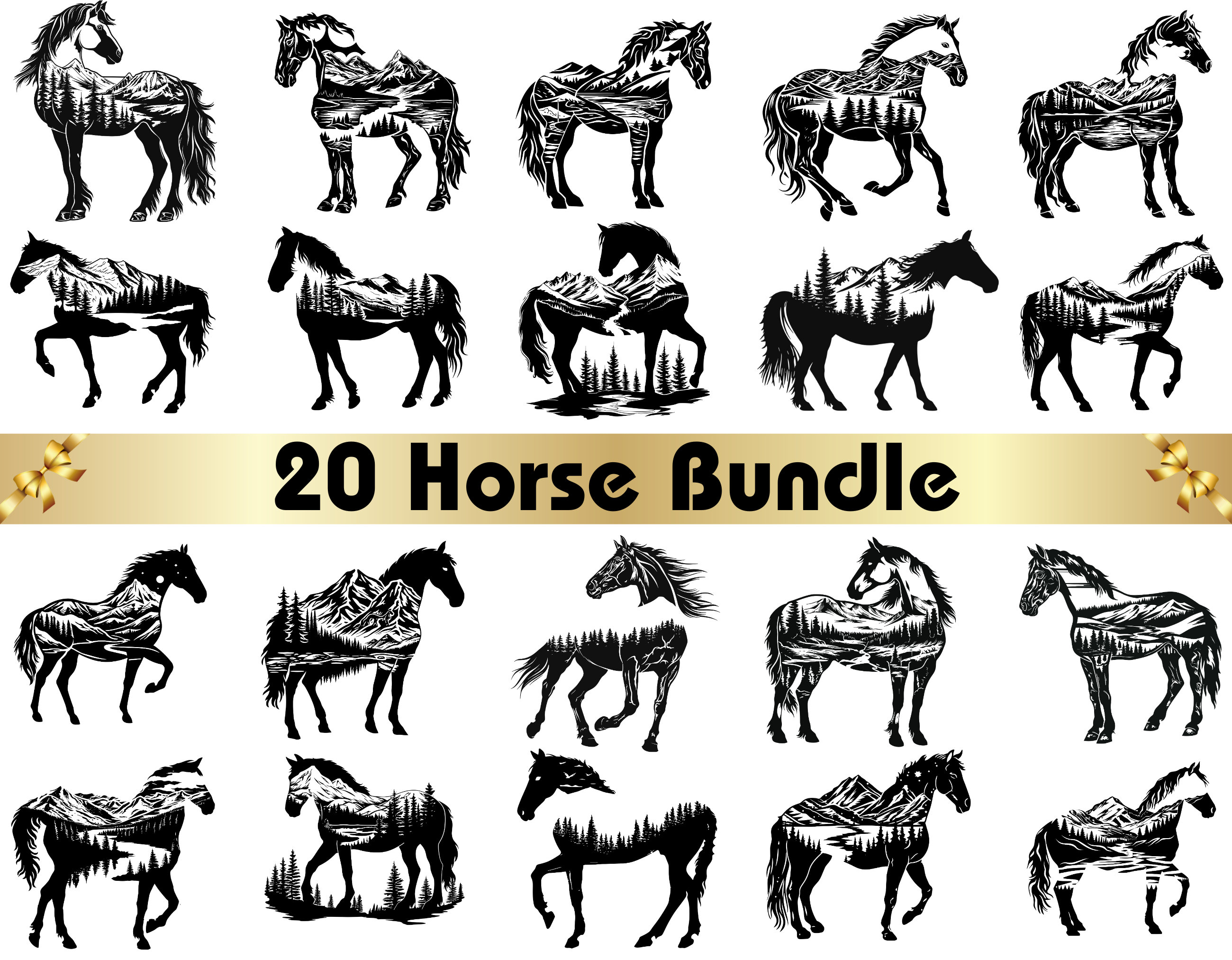 Horse Svg, Horse Svg File, Horse Silhouette, Silhouette Svg, Horse Cut ...