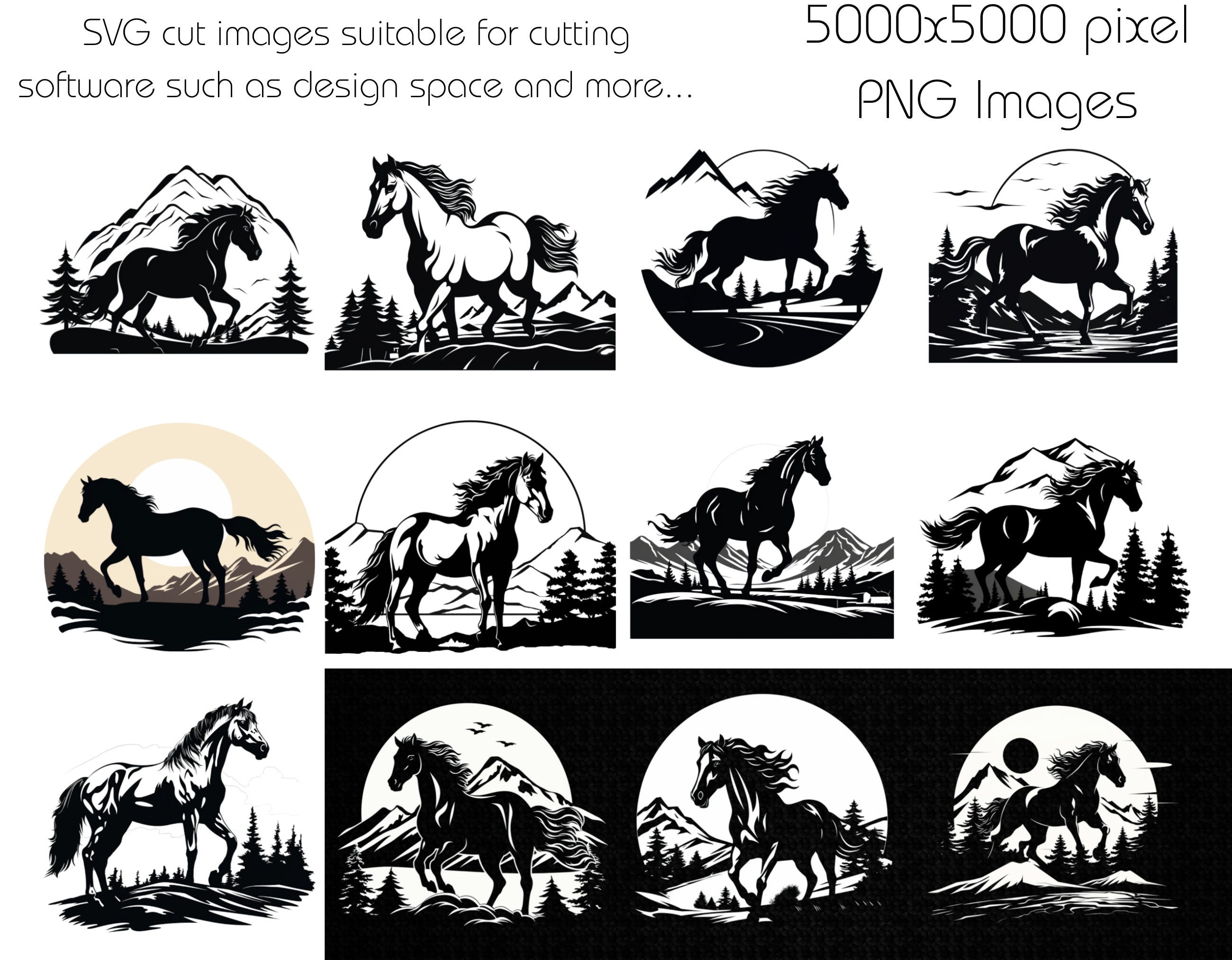 Horse Svg, Horse Svg File, Horse Silhouette, Silhouette Svg, Horse Head ...