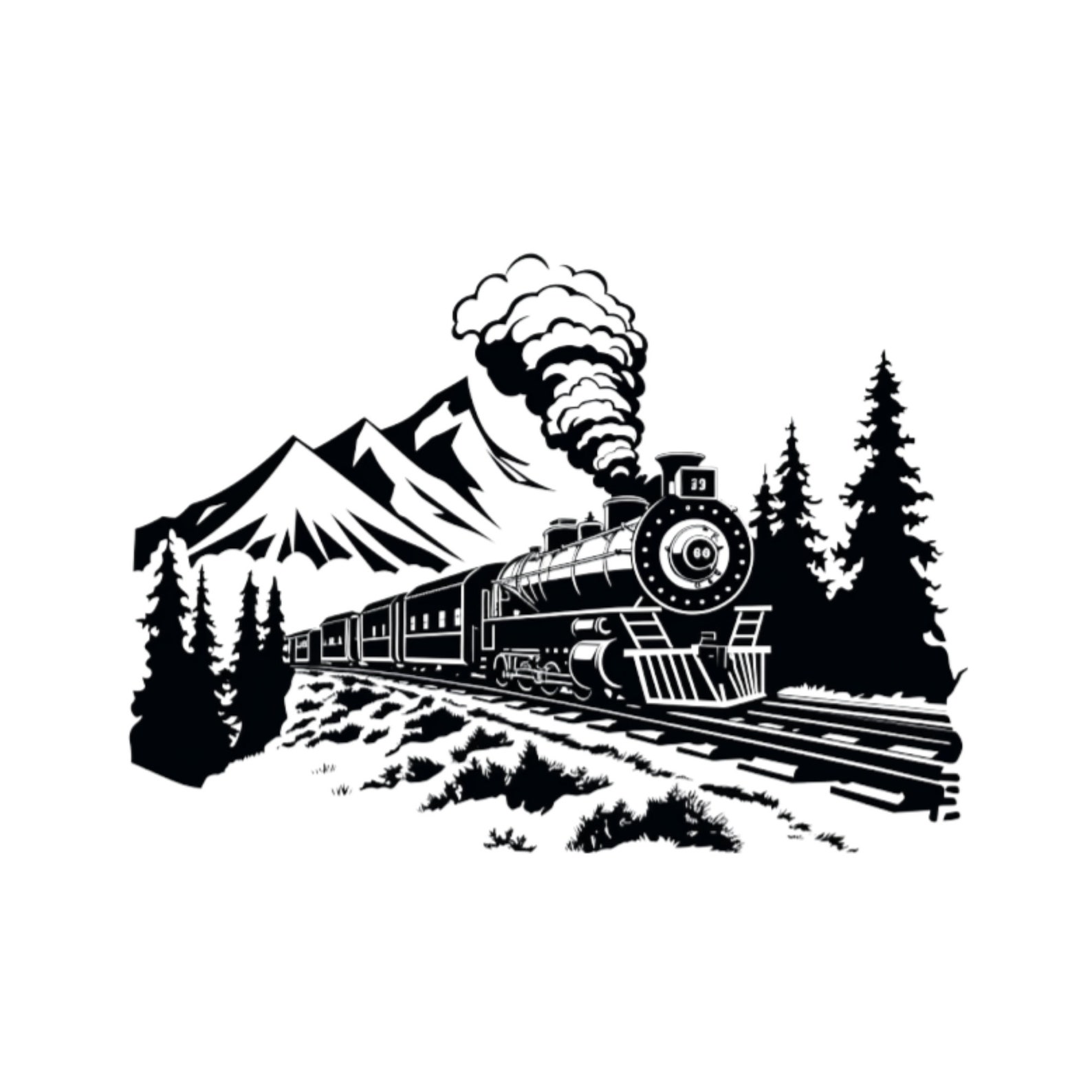 Train Svg, Train Svg Files, SVG Files for Cricut, Train Clipart, Steam ...