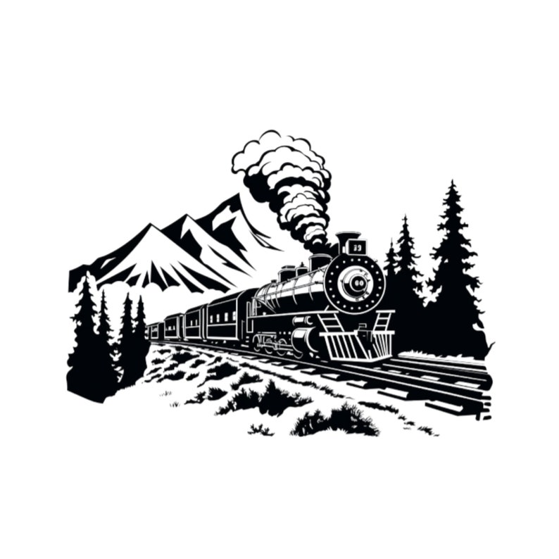 Train Svg, Train Svg Files, SVG Files for Cricut, Train Clipart, Steam ...