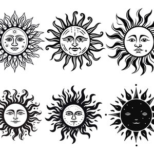 Celestial Sun SVG, Celestial Svg, Sun Svg, Sun Vector, Sun Svg Files ...
