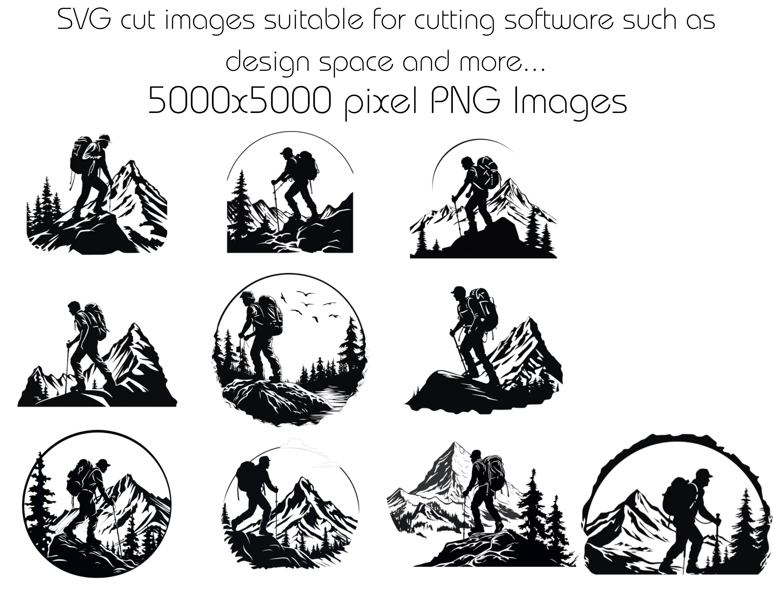 Hiking Svg, Hiking Svg Cut File, Hiking Svg Bundle,hiking Clipart ...