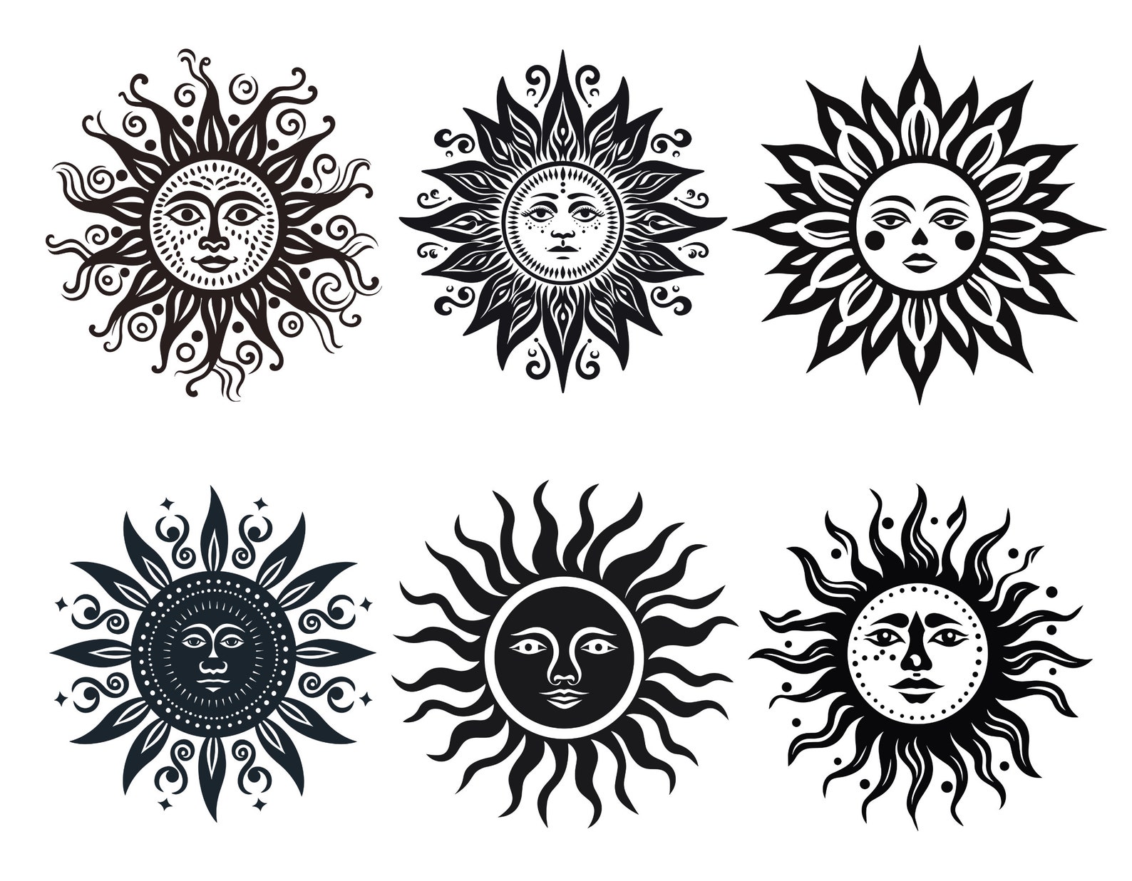 Celestial Sun SVG, Celestial Svg, Sun Svg, Sun Vector, Sun Svg Files ...