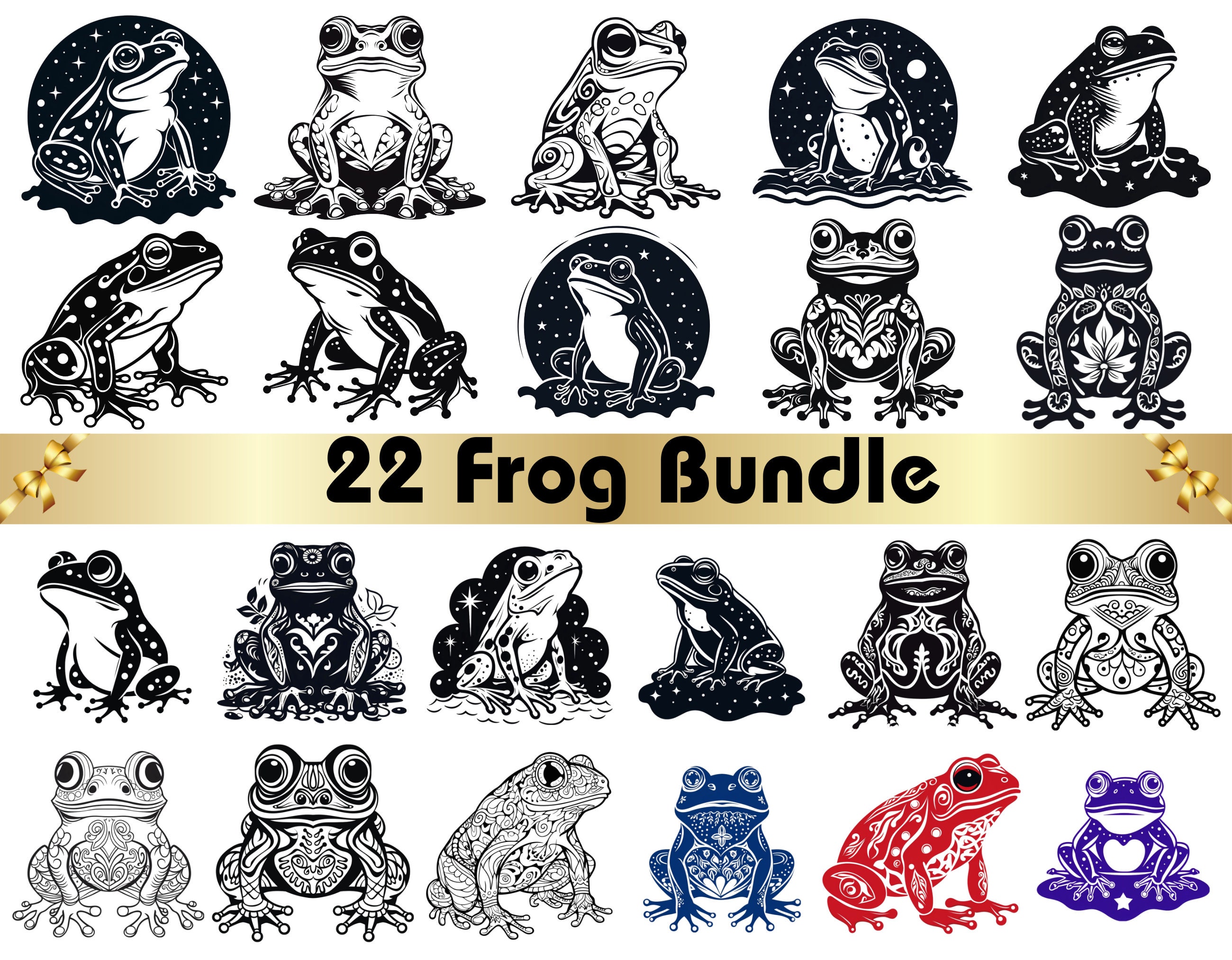 Frog Svg, Frog Svg Bundle, Frog Png, Frog Png Bundle, Frog Laser File ...