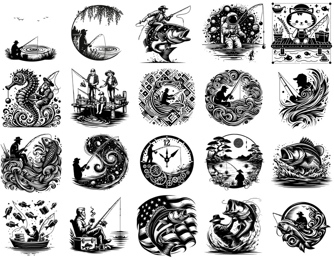 Fisherman SVG, Fishing Svg, Fishing Clipart, Fishing Clipart Svg ...