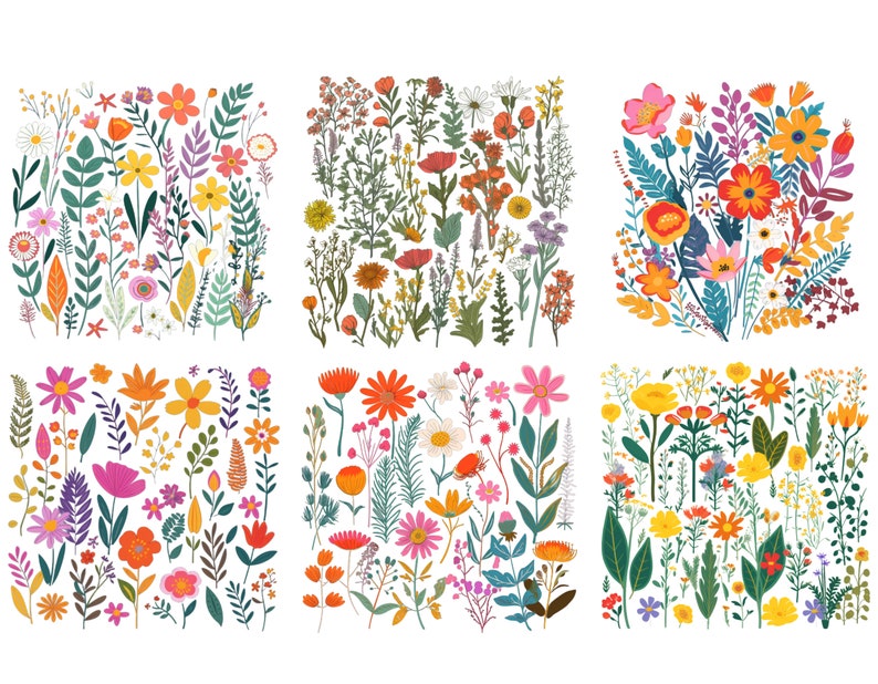 Wildflower Svg Wildflower Svg Bundle Wildflower Png - Etsy