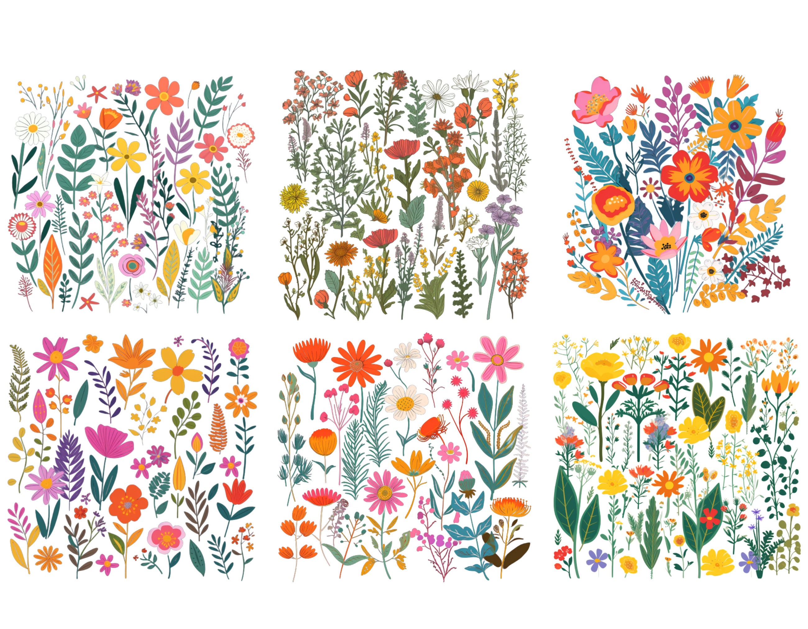 Wildflower Svg Wildflower Svg Bundle Wildflower Png - Etsy