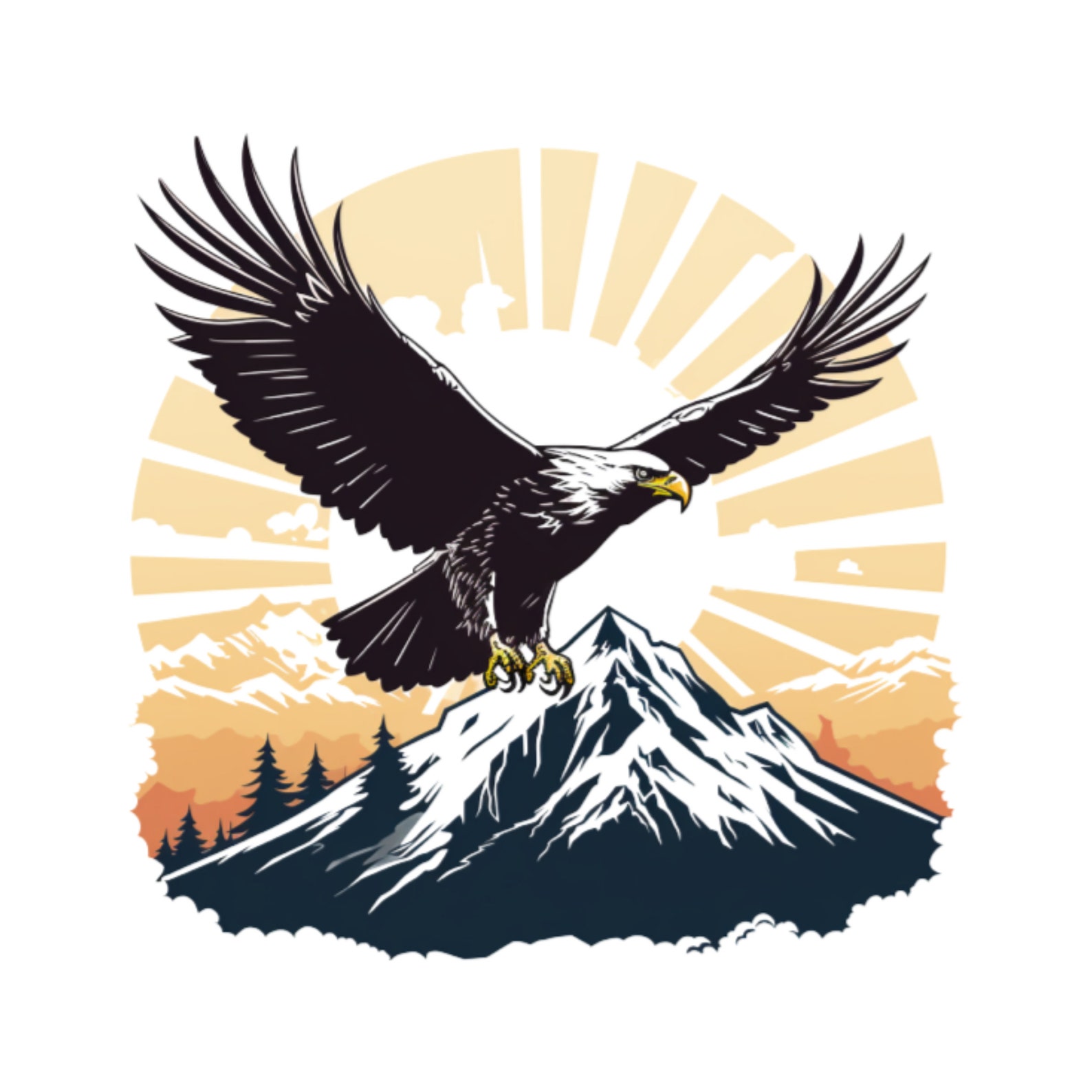 Eagle Svg, Eagle Silhouette Svg, Eagle Silhouette, SVG Files for Cricut,eagle Flag Svg,eagle ...