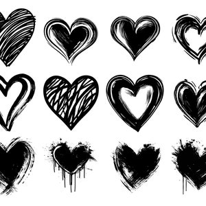 Hand Drawn Heart SVG, Heart SVG, Heart With Scenery, Heart Cut File ...