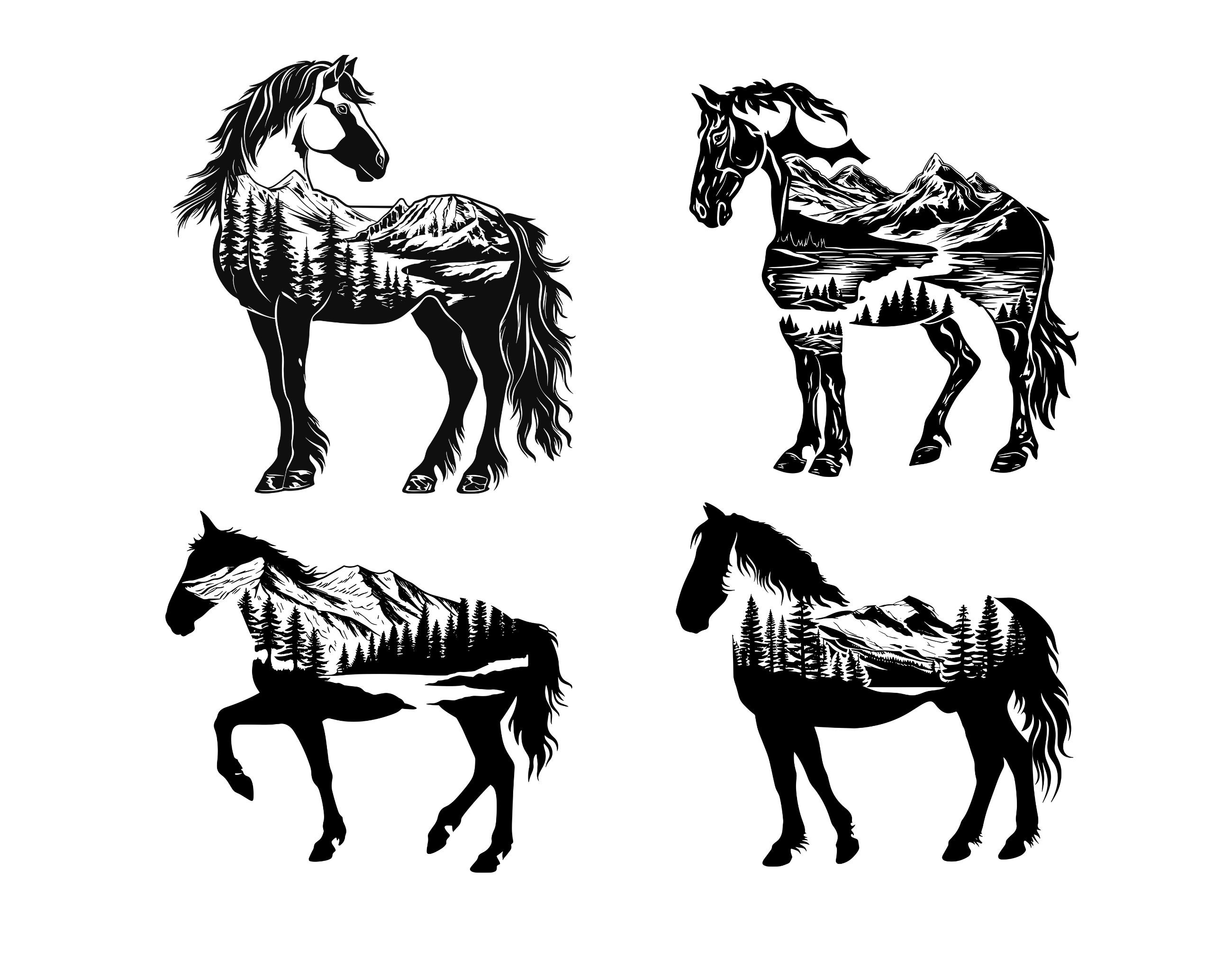 Horse Svg, Horse Svg File, Horse Silhouette, Silhouette Svg, Horse Cut ...